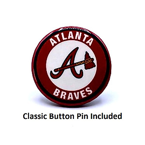 Officially Licensed Atlanta Baseball Youth Kids Hat Classic Edition Embroidered Team Logo Adjustable Cap (Red/Navy)