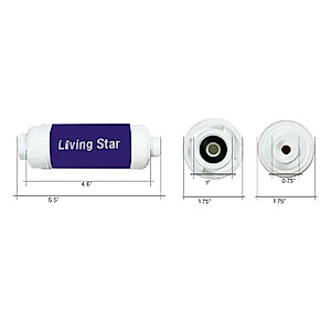 LivingStar Toilet Bidet Seat Water Filter (4 cartridges)