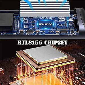 Cablecc USB-C USB3.1 Type-C to 2.5Gbps 2500Mbps GBE Gigabit Ethernet Network LAN Cable Adapter for Laptop