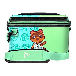 PDP Gaming Officially Licensed Switch Pull-N-Go Travel Case - Animal Crossing - Semi-Hardshell Protection - Protective PU Leather - Holds 14 Games - Works with Switch OLED & Lite - Perfect for Kids