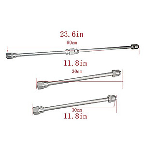 Extension Rod for Sprayer Airless Nozzle Extension Spray Gun Paint 2Pcs x 30CM (11.8Inch)