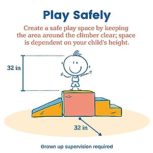 ECR4Kids SoftZone Junior Little Me Climb Crawl and Slide, Beginner Playset, Contemporary, 3-Piece