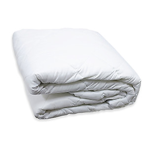 Linen Store Ultra Soft Hypoallergenic Microfiber Mattress Topper Cover Pad, Diamond Quilted Design, King - 78"x80"x12"