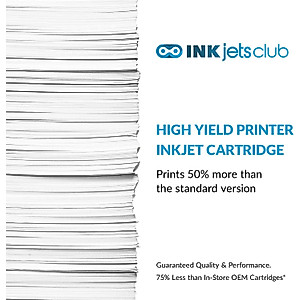 INKjetsclub Brother LC75 High Yield Ink Cartridge Ink Cartridge Replacement 4 Pack Value Pack. Includes 1 Black, 1 Cyan, 1 Magenta and 1 Yellow Compatible Ink Cartridges