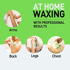 PINKZIO 3 Packs Jasmine Roll On Wax, Hair Removal Wax Cartridge, Body Waxing, 3.52 Oz/Pack