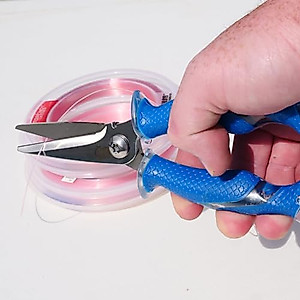Cuda 8-Inch Titanium-Bonded Snip Fishing Scissors with Micro Serrated Edges (18825)