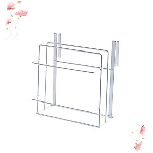 Zerodeko Kitchen Houseware Organizer Metal Storage Baskets Kitchen Counter Organizer Rack Over Cabinet Organizer Under Cabinet Cutting Board Rack Metal Dish Storage Racks Wall White Shelf