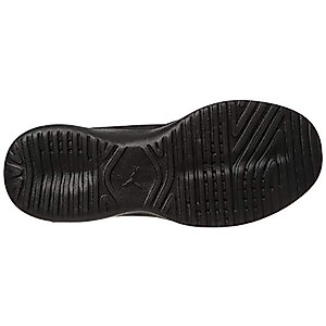 PUMA womens Adelina Sneaker, Puma Black- Puma White, 9 US