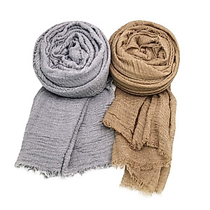 Women Scarf Shawl for All Season 3PCS Scarve Wrap Scarve A.