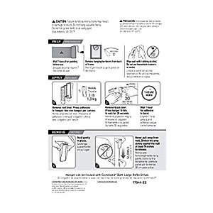 Command Large Canvas Hangers, Indoor Use, 3-Hooks, 4-Strips, Decorate Damage-Free