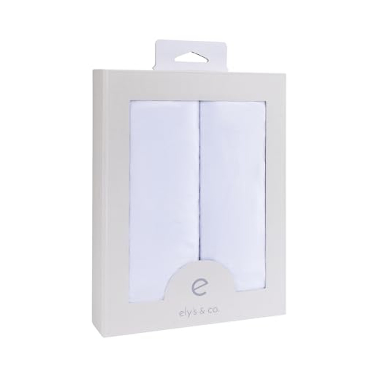 Ely's & Co. Changing Pad Cover Set | Cradle Sheet Set 100% Cotton Jersey Knit 2 Pack (White)