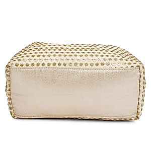 Fancy Haat Silk Ethnic Rajasthani Women's Potli Bag (Golden)