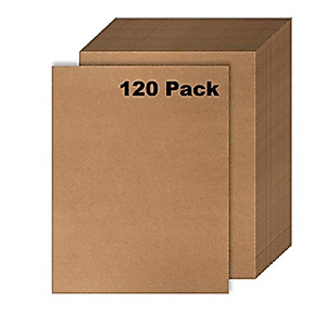 120 Pack Kraft Paper - Brown Stationery Paper- Brown Craft Paper For Arts and Craft, Drawing, D.I.Y. Projects - Letter Size Kraft Paper - Laser & Inkjet Printer Compatible - 8.5 x 11 Inches