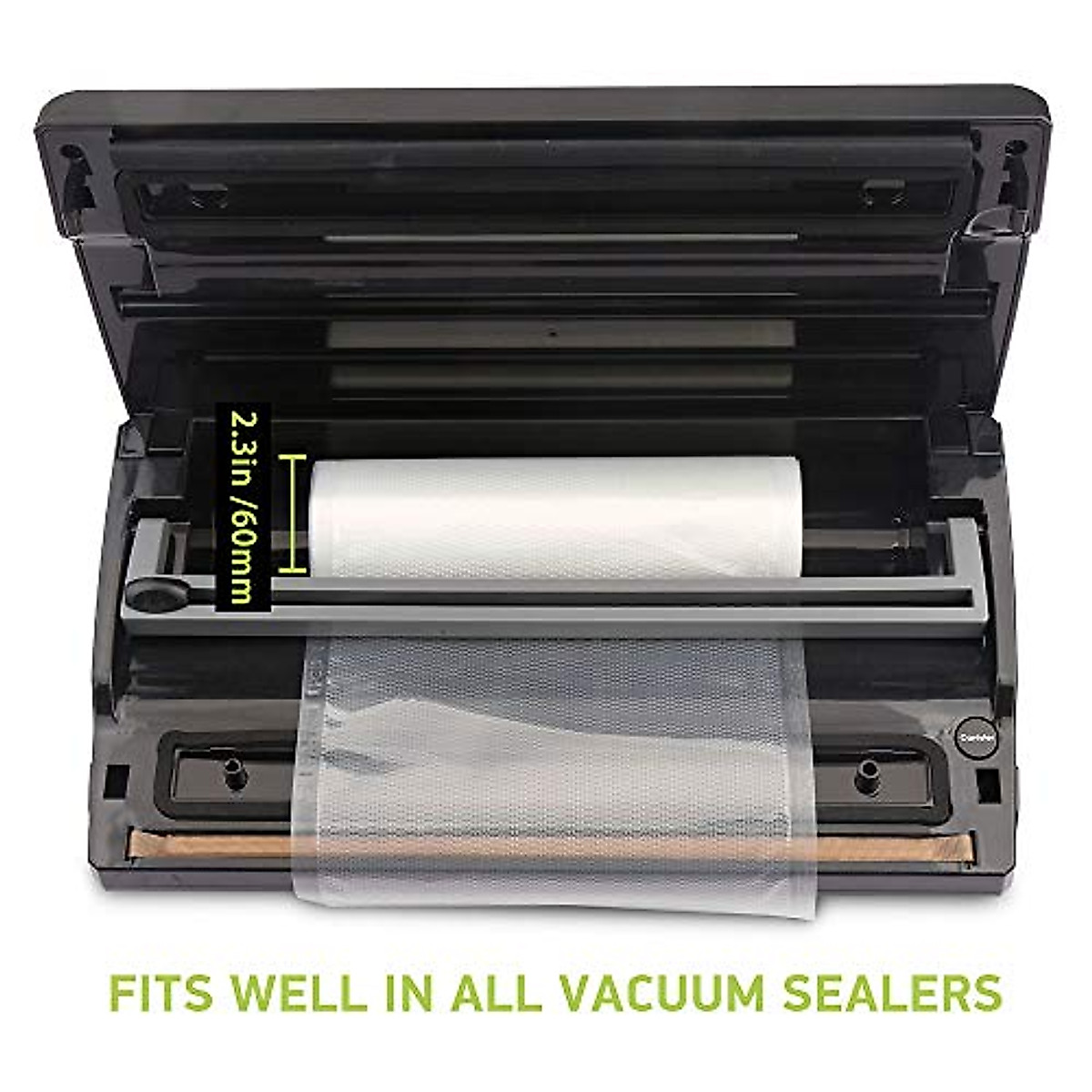 Wevac Vacuum Sealer Bags 8x16' Rolls 6 pack for Food Saver, Seal a Meal, Weston. Commercial Grade, BPA Free, Heavy Duty, Great for vac storage, Meal Prep or Sous Vide