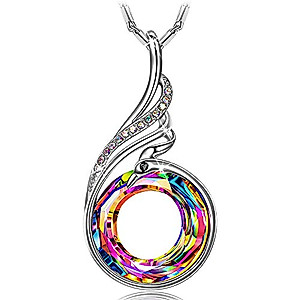 Kate Lynn Phoenix Necklace for Women Jewelry for Women Crystal Pendant Necklace Birthday Gifts for Women Unique Necklaces for Ladies Friends