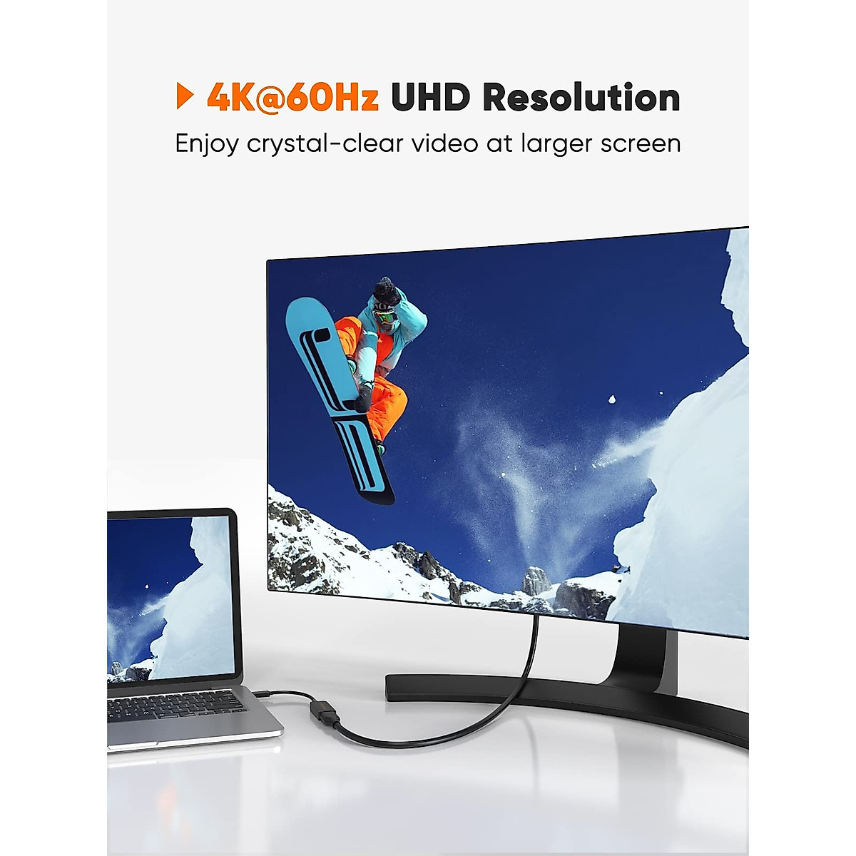 CableCreation USB C to DP Adapter 4K@60Hz, USB C to DisplayPort Adapter, Compatible with iPhone 16 15 Pro Max Plus, MacBook Pro Air, Mac Mini, iPad Pro, XPS, Galaxy, Rift S, Black