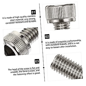 ULTECHNOVO 50pcs Screw Hex Nut Sleeve Anchor Hex Bolt Replacement Nylon Lock Nuts Hex Head Bolts Self Clinching Nut Carriage Head Flange Nuts Metal Fastener Stainless Steel Component Electric