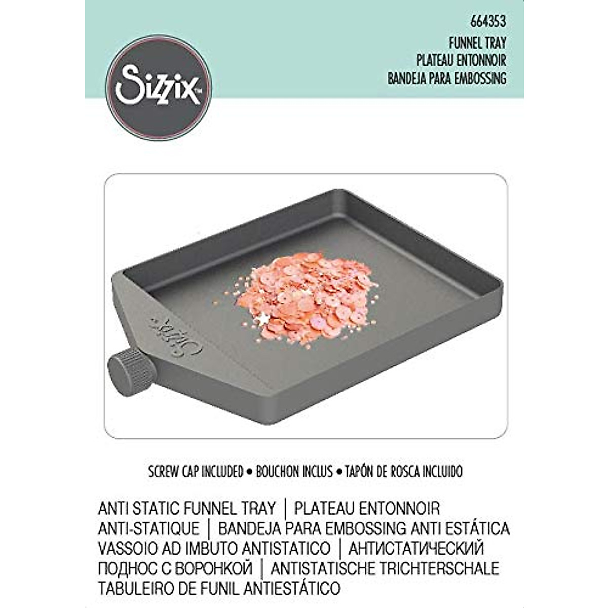 Sizzix Accessory , Funnel Tray, One Size, Gray