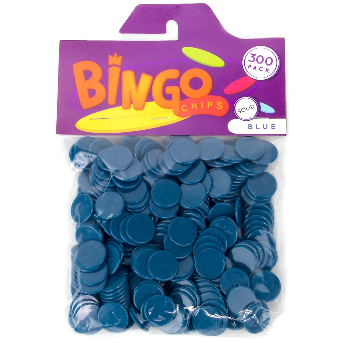 Royal Bingo Supplies 300-pack of Solid Opaque 3/4-inch Bingo Chips (Blue)