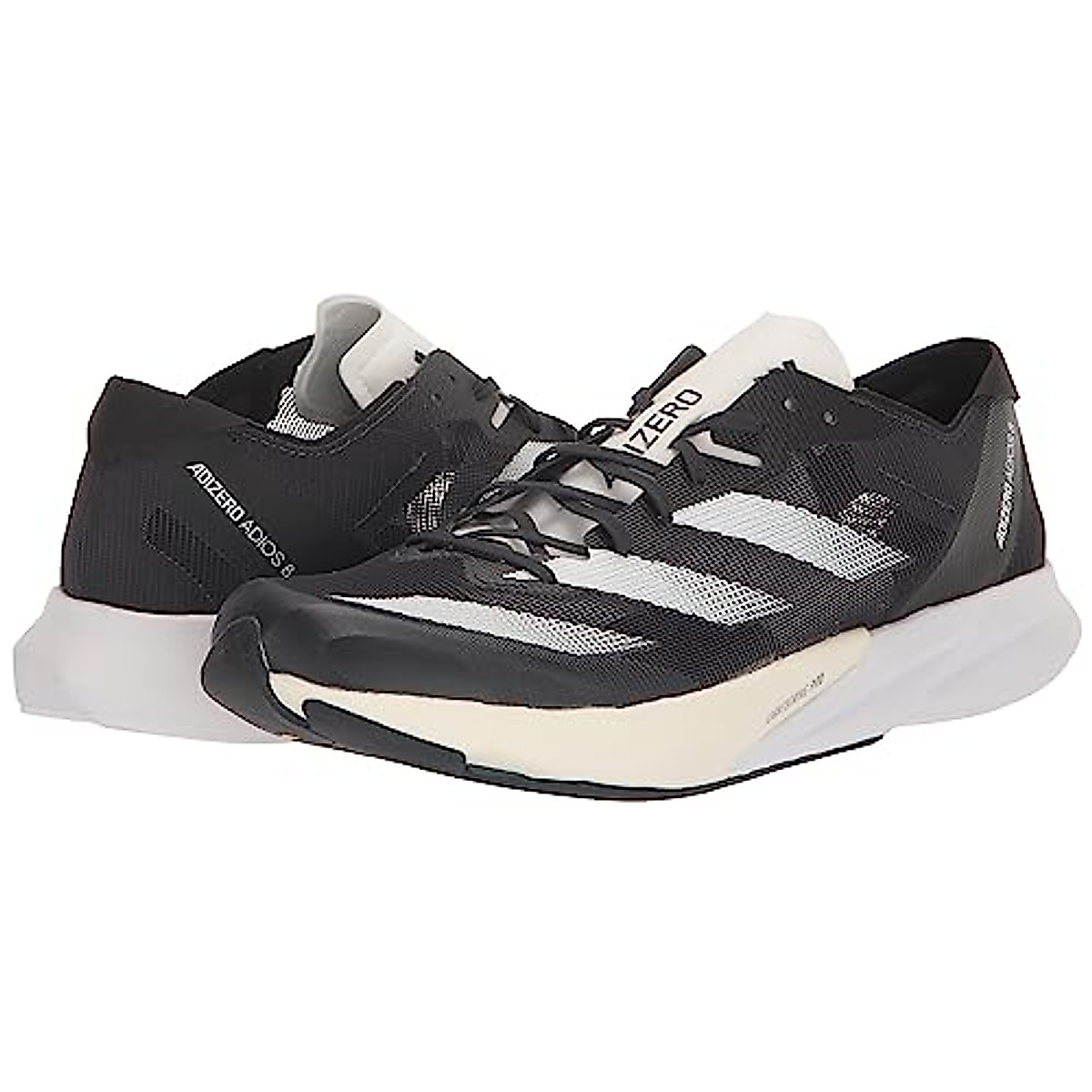 adidas Women's Adizero Adios 8 Sneaker, Carbon/White/Black, 8