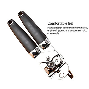 Can Opener, Good Grip Professional Heavy Duty Safety Manual Can and Tin Opener - Portable Kitchen Tool - Stainless Steel Ergonomic Handles