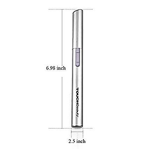 Touch Beauty Electric Facial Hair Trimmer Pen (Grey), with Eyebrow Touch-Up Set & Microblade
