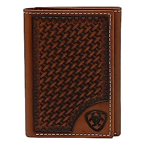 ARIAT Men's Trifold Wallet Brown