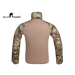 Elite Tribe Airsoft bdu Tactical Uniform Combat Gen3 Suit Shirt Pants (Multicam, Medium)