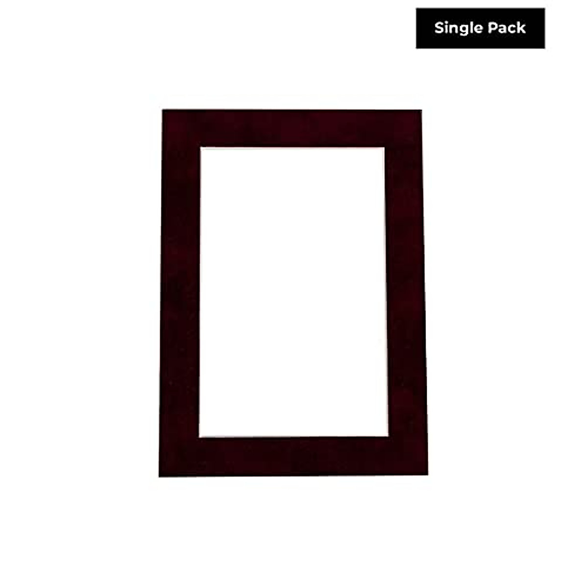 12x16 Mat for 8.5x11 Photo - Precut Dark Red Suede Picture Matboard for Frames Measuring 12 x 16 Inches - Bevel Cut Matte to Display Art Measuring 8.5 x 11 Inches - Acid Free ONE MAT