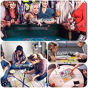 Yinsun 40 Pieces 16mm Dice Set 6-Side Standard Game Dice Set for Board Game, Teaching Math - Square Corners, 8 Translucent Colors