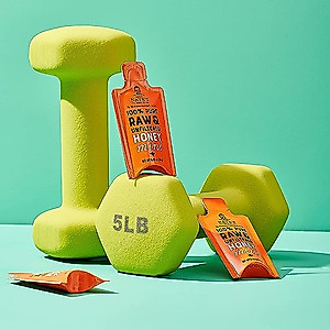 Nate's Honey Minis - Single-Serve 100% Pure, Raw & Unfiltered Honey – 0.49oz Packets, 20ct box