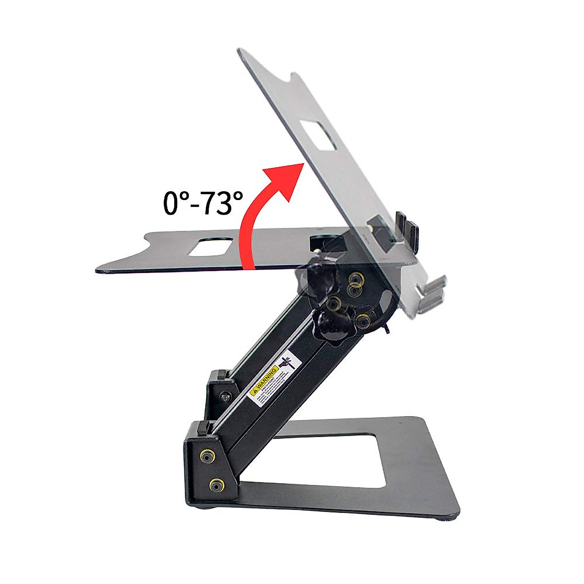 IKON MOTORSPORTS Adjustable Laptop Stand, Portable Ergonomic Computer Notebook Holder Stand Compatible with MacBook, Air, Pro, Tablets and Laptops, Black