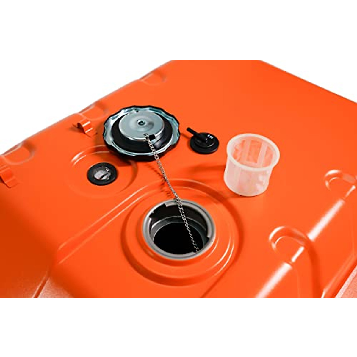 JMCHstore OEM Metal Generator Gas Fuel Tank for Generac GP5500 GP6500 RS5500 RS7000E GP7500E RS8000E XT8000E XT8500EFI, 0H7510A / 0H75100SRV 5500w 6500 6500w 7500 389cc OHV Portable Generator, Orange