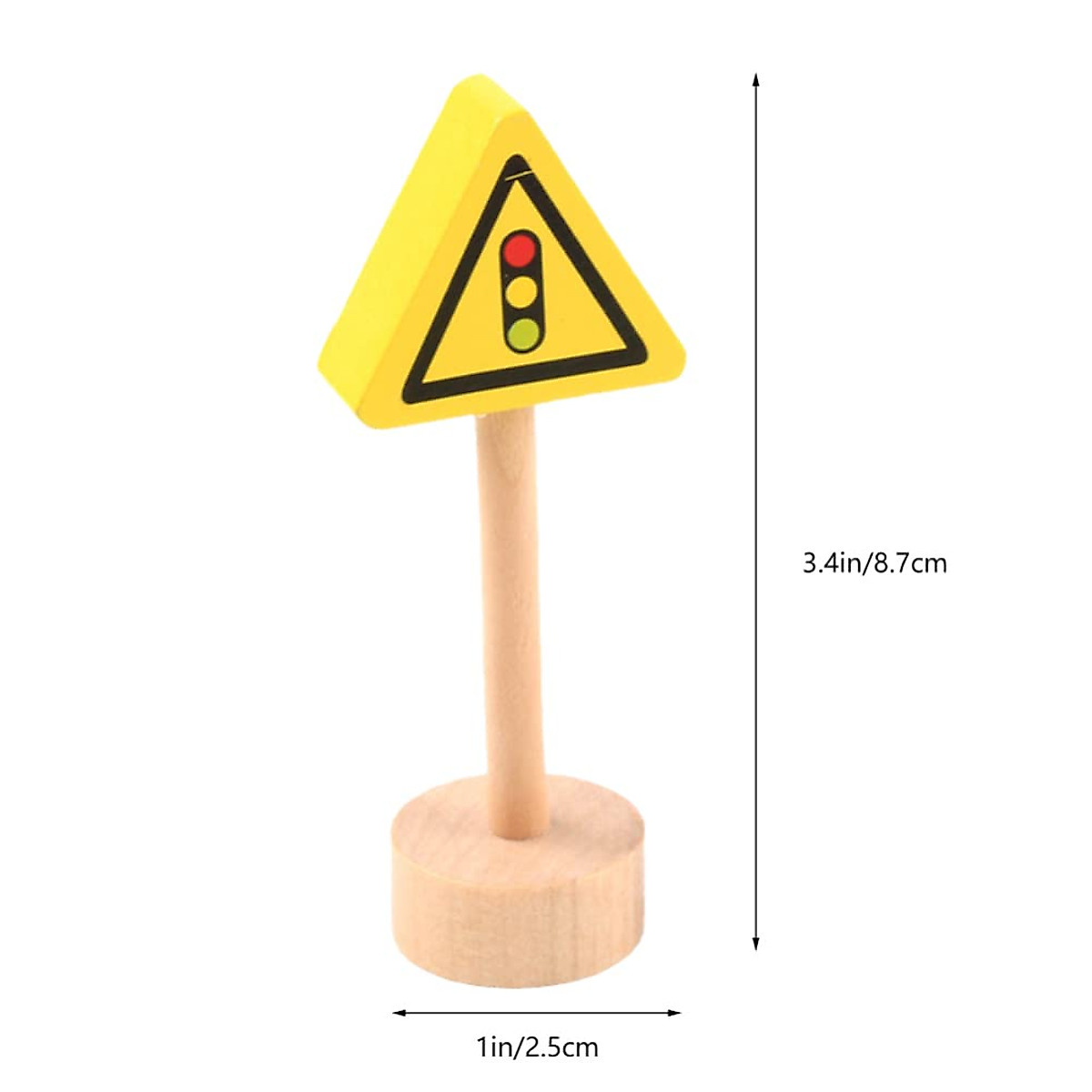 Wooden Road Construction Traffic Sign: 50pcs Toy Street Signs Small Toy Cars and Other Diecast Vehicles Wood Cars Toys Traffic Signs Toys