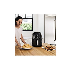 Ninja AF161 Max XL Air Fryer that Cooks, Crisps, Roasts, Bakes, Reheats and Dehydrates, with 5.5 Quart Capacity, and a High Gloss Finish, Grey