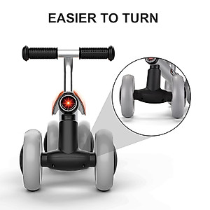 Baby Balance Bike 1 Year Old, Toddler Bike for One Year Old Boy Birthday Gift, 1-3 Years Toddler First Bike with No Pedal & Silence Wheels, Ride on Toy Gifts for 1 Year Old Boy