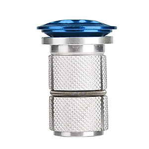 Bike Stem, Durable Aluminum Alloy Headset Top Lightweight Headset Expander Se Bike Headset Expander 1/1.25inch (Blue)