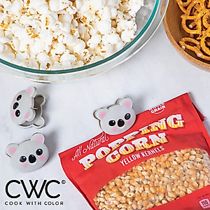 COOK WITH COLOR Cute Bag Clips - 10 Pc. Set of Funny Chip Clips and Snack Clips - Kitchen and Food Bag Clips for Airtight Seal for Food Storage (Koala)