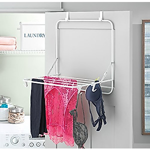 Whitmor Over The Door Drying Rack, White