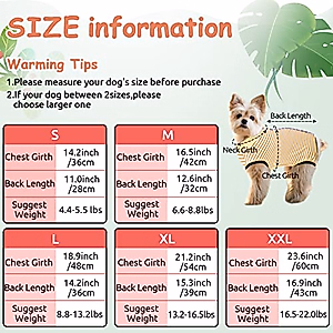 Dog Recovery Suit After Surgery, Pet Surgery Recovery Suit Surgical Snugly Onesie for Small Medium Dogs, Prevent Licking Dog Bodysuit Substitute E-Collar & Cone,Yellow S