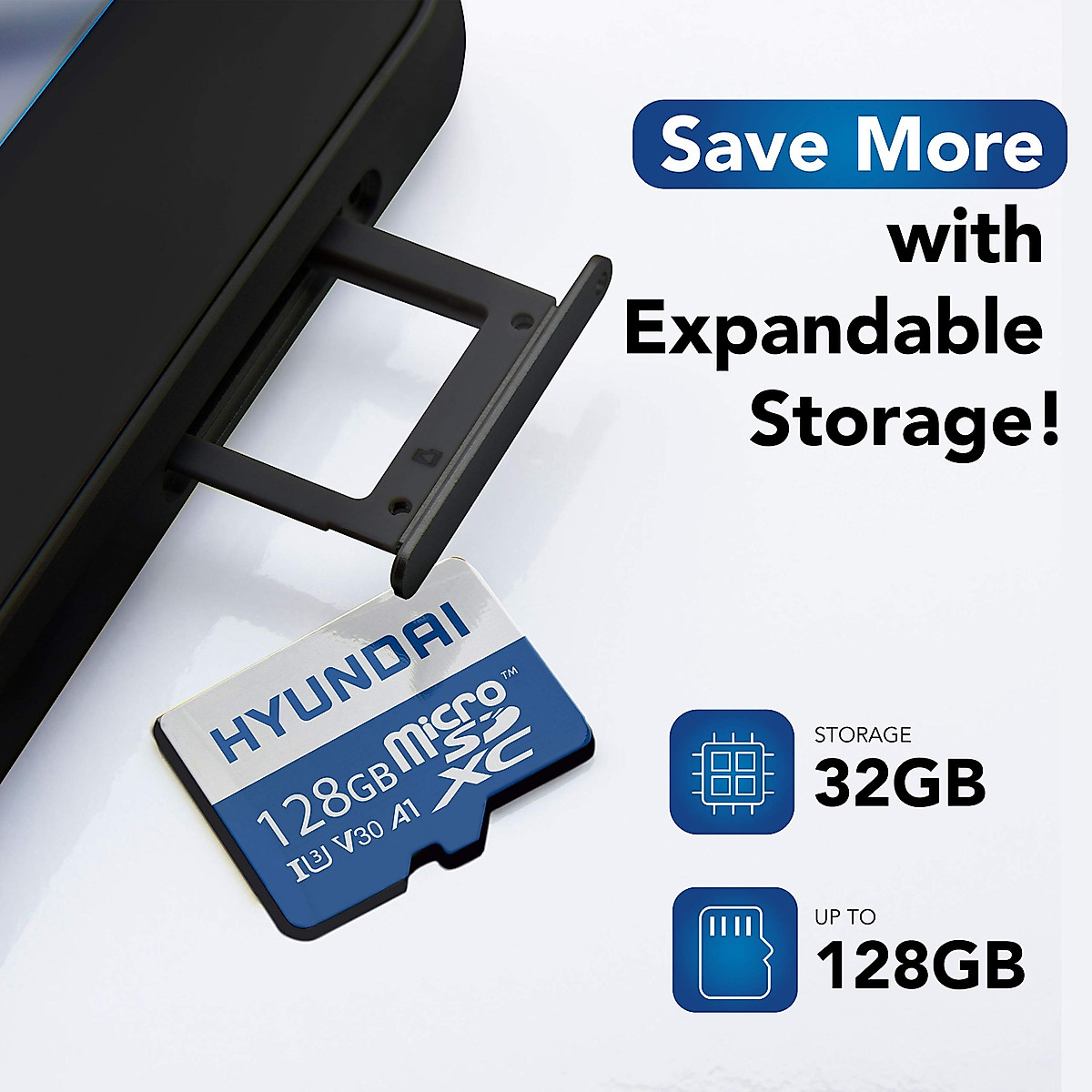 HYUNDAI 10 Inch Tablet, Hytab Plus - 2GB/32GB Storage with Expandable MicroSD(Up to 128 GB) - Android 11 Go with Quad Core - 5000mAh Battery - HD IPS Display, WiFi and LTE (T-Mobile only) - Black