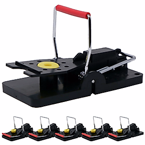 Catchmaster Predator Snap Mouse Trap 6Pk, Humane Mouse Traps Indoor for Home, Reusable Rodent Killer with Attractant, House Critter Catcher with Mouse Bait, Pet Safe Pest Control for Garage & Basement