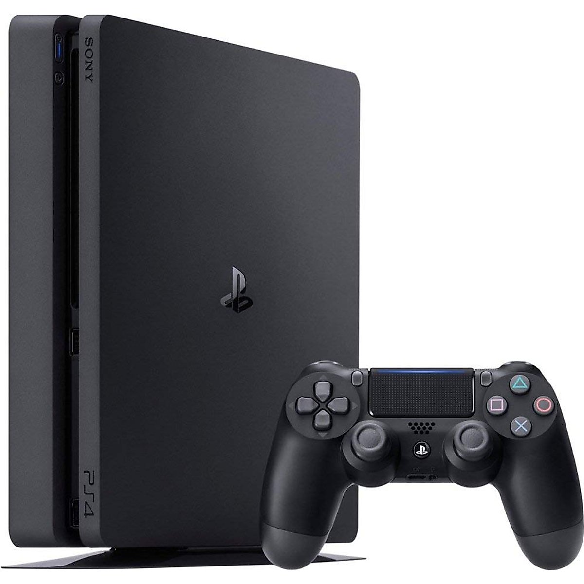Playstation 4 Slim 2TB SSHD Console with Dualshock 4 Wireless Controller Bundle Enhanced with Fast Solid State Hybrid Drive (Renewed)