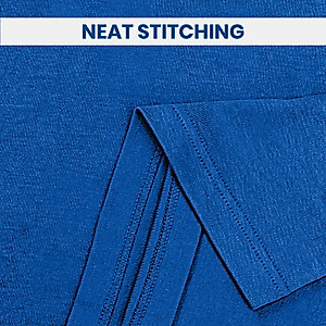 Utopia Wear Men's Turtleneck Slim Fit Lightweight Pullover Top, Medium, Royal Blue