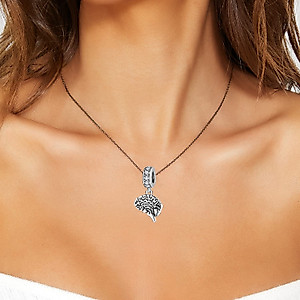 AIEGNOS Anatomical Brain Charms for Bracelet 925 Sterling Silver Gothic Anatomical Charm for Women Mother Daughter Doctor Nurse Halloween Anniversary Graduation Gifts