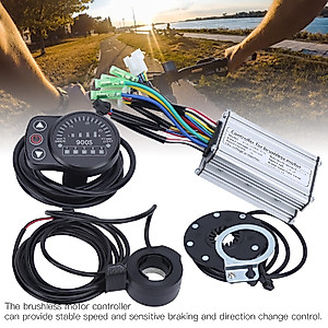 Bnineteenteam Electric Controller Kit, E-Bike 36V / 48V 250W Motors Brushless 7A Controller with ‑900S LED Panel Kit for DIY Electric Electric Modification Accessories