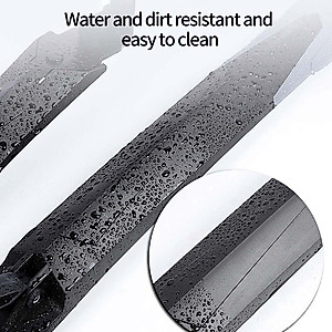 Houkiper Bike Fender Set, Universal Bicycle Mudguard Set Mountain Bike Front and Rear Mud Guard, Bike Mudguard Bicycle Fender Fit for 22 to 29 inches, Black, 19GDUSFBA3105639LIN