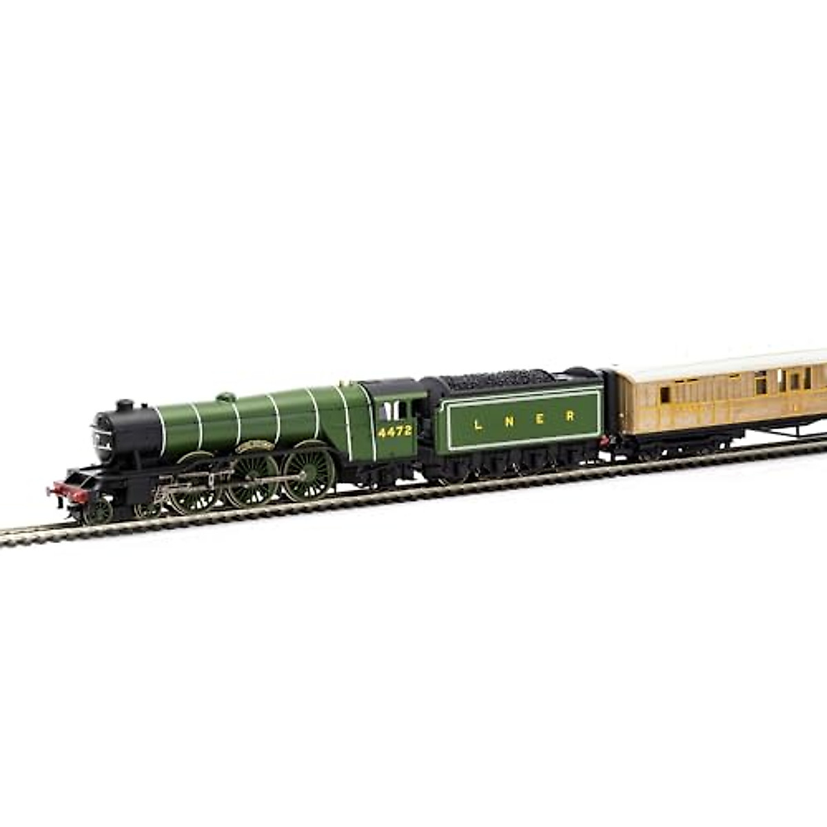 Hornby The Flying Scotsman A1Class 4472 OO Electric Model Train Set HO Track with US Power Supply R1255M , Green