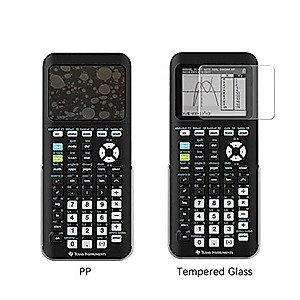 [2 Pack] Tempered Glass Screen Protector, for Texas Instruments TI-84 Plus Ce Graphing Calculator [9H Hardness] 0.33 mm Thick, Impact and Scratch Protection