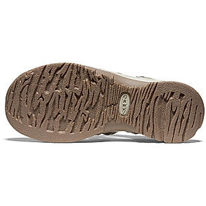 KEEN Women's Whisper Closed Toe Sport Sandals, Taupe/Coral, 7